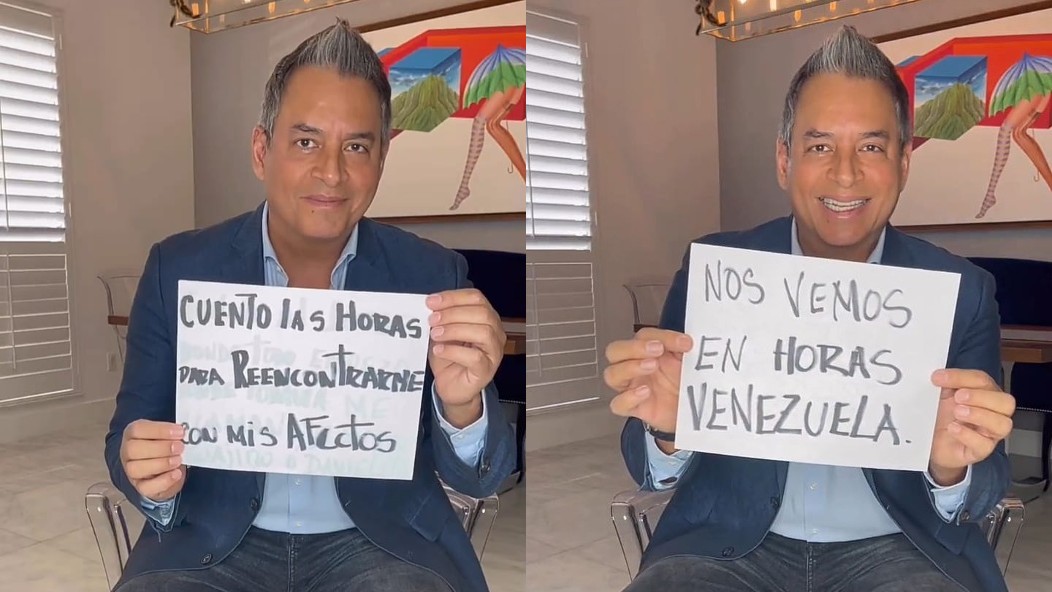 Así anunció Daniel Sarcos su regreso al país +VIDEO