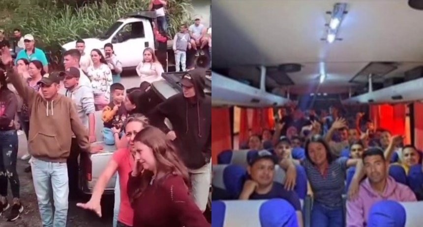 25 venezolanos migrarán por el Darién, así fue la despedida