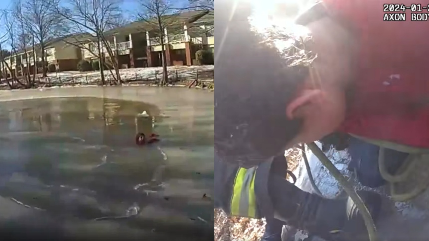 El dramático video del niño que fue salvado por un policía tras caer en ...