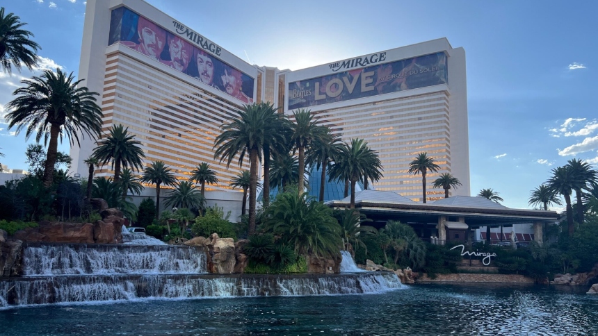 El legendario hotel y casino Mirage de Las Vegas cerró sus puertas