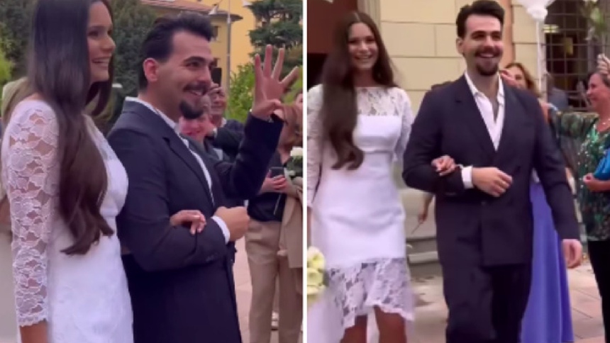 La boda de Michelle Bertolini con Ignazio Boschetto